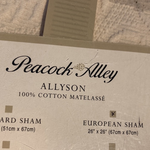 Peacock Alley | Bedding | Peacock Alley Allyson Matelass Euro Sham ...